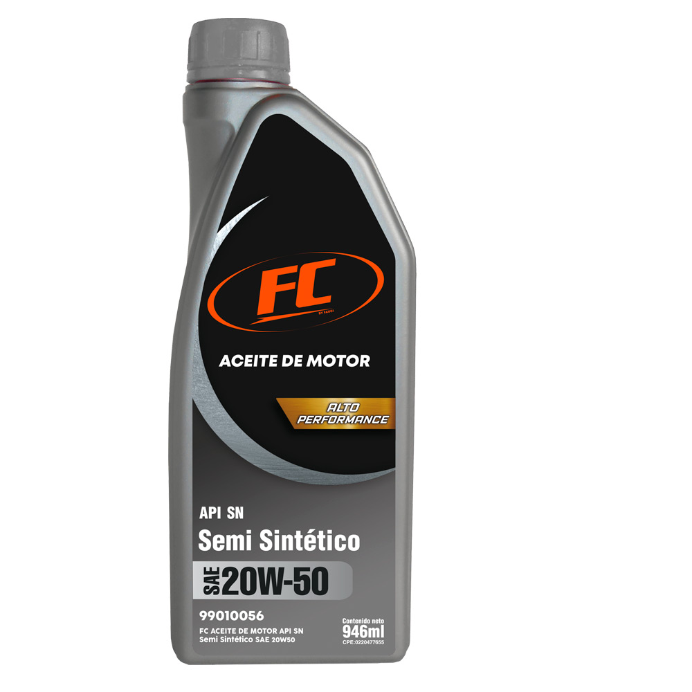 Aceite De Motor Fc 20W50 Semi Sintetico Sn Quart